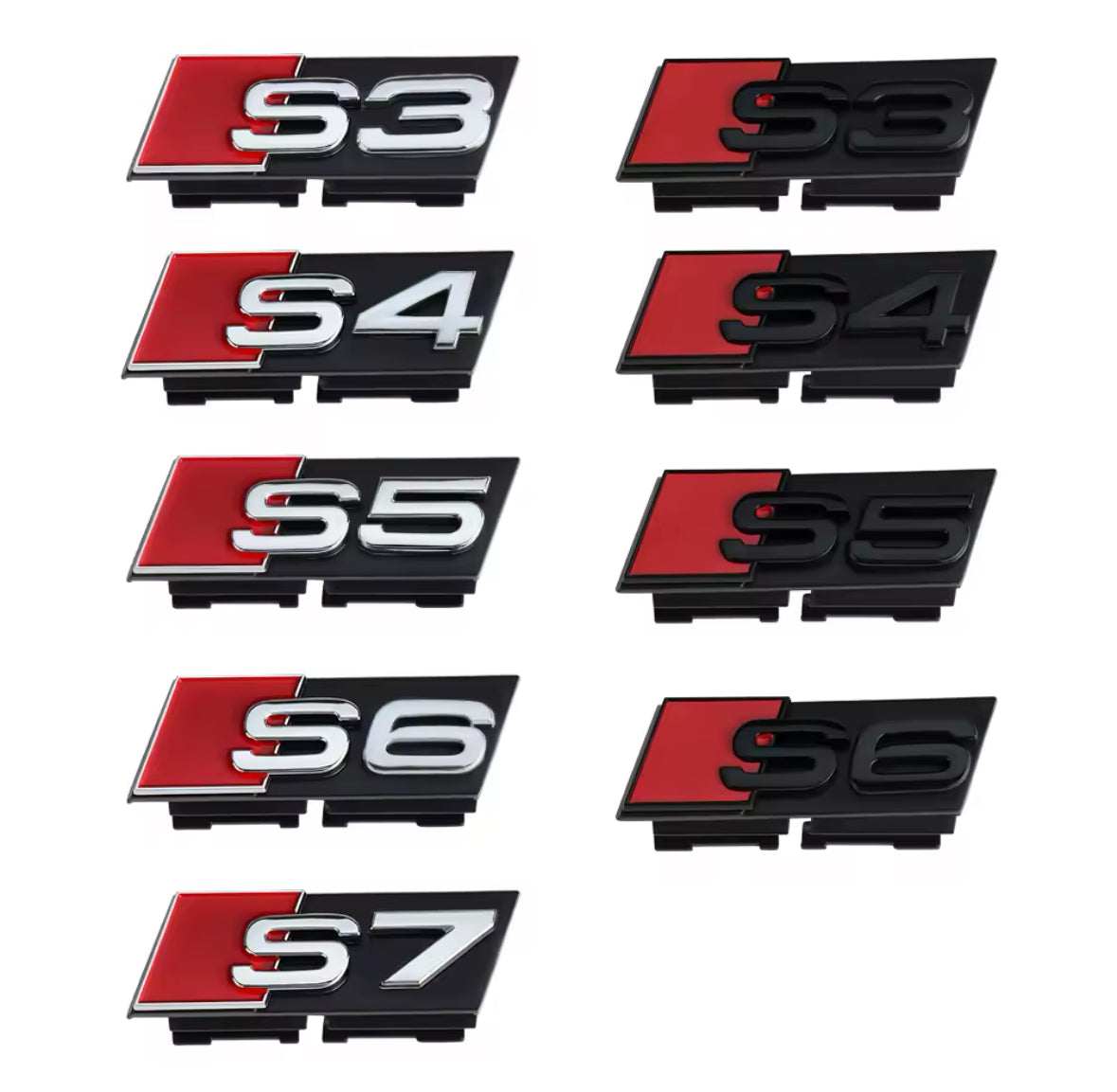 Audi S grille letters | Povcars